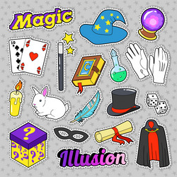 Magic icon set Royalty Free Vector Image - VectorStock