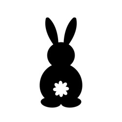 Back Of Rabbit Silhouette