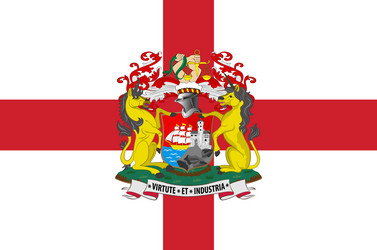Coat of arms bristol in england Royalty Free Vector Image