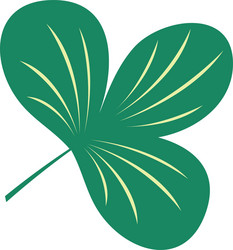 Birch leaf icon flat style Royalty Free Vector Image