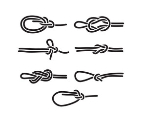 Rope knot Royalty Free Vector Image - VectorStock
