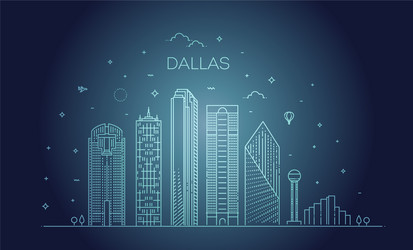 Dallas Skyline Vector Images (over 290)