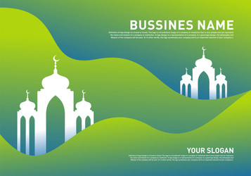 Mosque muslim icon simple background design Vector Image