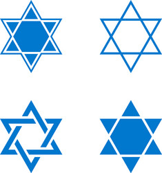 Jewish star of david Royalty Free Vector Image