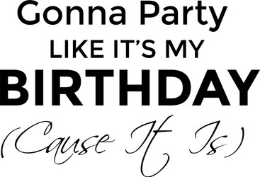 Happy birthday text design for print Royalty Free Vector