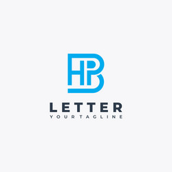 Letter ph hp logo icon design template Royalty Free Vector