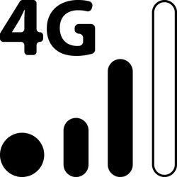 Mobile smart phone 2g network icon Royalty Free Vector Image