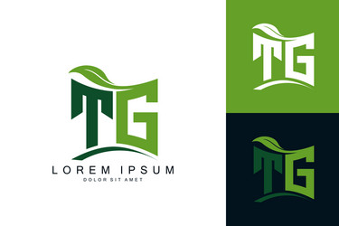 Premium tg logo monogram with gold circle frame Vector Image