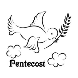 Come holy spirit quench our thirst Royalty Free Vector Image