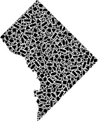 Washington Dc Shape Vector Images (over 150)