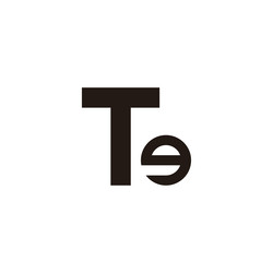 Letter tg square elegant geometric symbol simple Vector Image