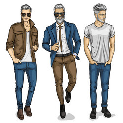 Man model dressed Royalty Free Vector Image - VectorStock