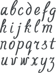 Hand lettering alphabet Royalty Free Vector Image