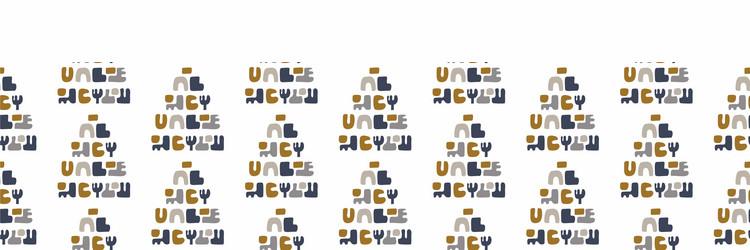 Masculine geometric seamless border pattern Vector Image