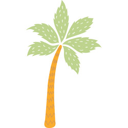 Tropical palm tree hand drawn Royalty Free Vector Image