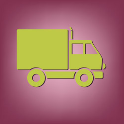 Truck logistic icon symbol icon laden Royalty Free Vector