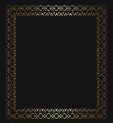 Openwork gold frame Royalty Free Vector Image - VectorStock