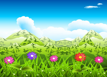 Seamless landscape Royalty Free Vector Image - VectorStock