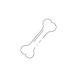 Simple bone logo template Royalty Free Vector Image