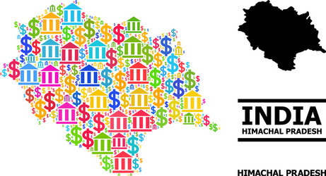 Himachal Pradesh Map Vector Images (over 290)