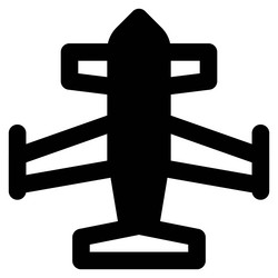 Low powered monster plane with large wingspan Vector Image