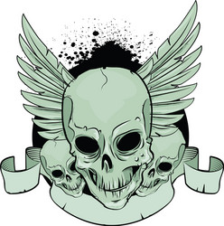 Banner Skull Scroll Vector Images (over 990)