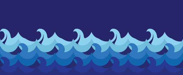 Cartoon Ocean Waves Background