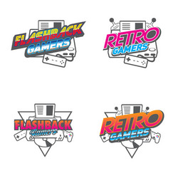 Retro Gamer Logos Vector Images (over 2,300)
