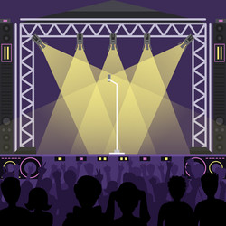 Rap concert scene Royalty Free Vector Image - VectorStock
