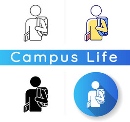 Freshman rgb color icon Royalty Free Vector Image