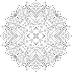 Adult coloring bookpage a cute abstract Royalty Free Vector