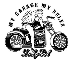 Motorcycle Pin Up Tattoo