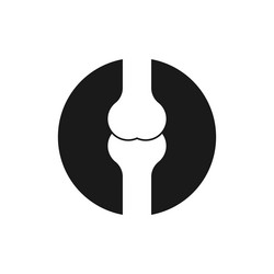 Simple bone icon template Royalty Free Vector Image