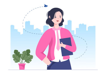 Ceo or chief executive officer cartoon Royalty Free Vector