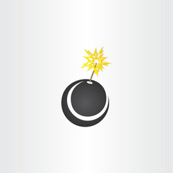 3d icon of nuclear explosion bomb Royalty Free Vector Image