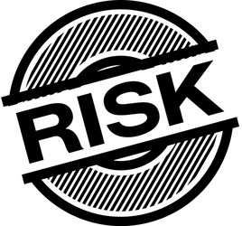 Risk black stamp Royalty Free Vector Image - VectorStock