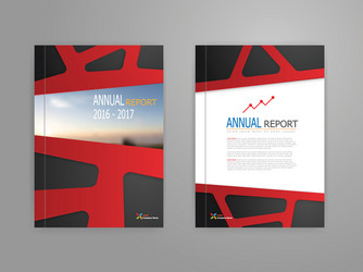 Abstract red and black flyers brochure Royalty Free Vector