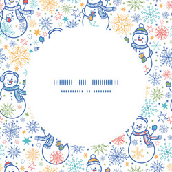 Falling snow vertical frame seamless pattern Vector Image