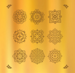 Thai art element for graphic design Royalty Free Vector