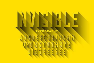 Invisible style font design alphabet letters Vector Image
