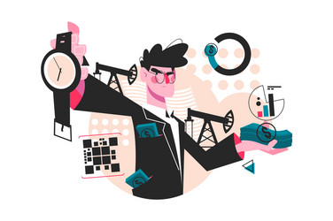 Time is money Royalty Free Vector Image - VectorStock