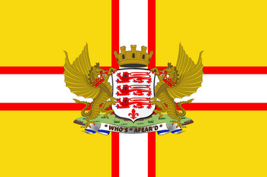 Flag of dorset in england Royalty Free Vector Image