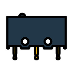 Micro button icon Royalty Free Vector Image - VectorStock