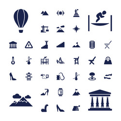15 high icons Royalty Free Vector Image - VectorStock