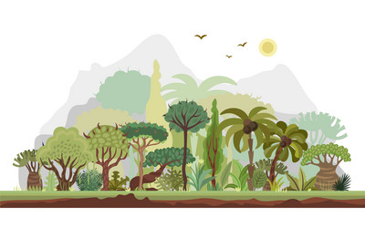 Clipart Of Rainforest