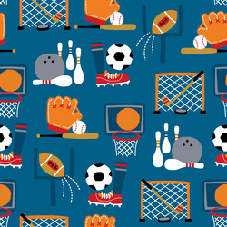 Pattern with soccer symbols football club Vector Image