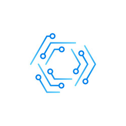 Technology icon design template Royalty Free Vector Image