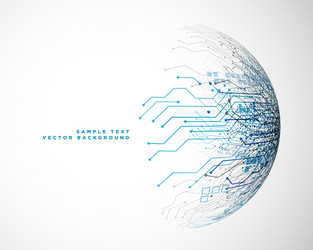 Abstract network connection technology Royalty Free Vector