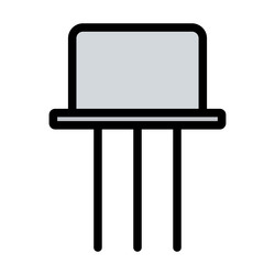 Transistor icon Royalty Free Vector Image - VectorStock