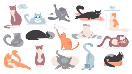 Cartoon Cat Side View Vector Images (over 390)
